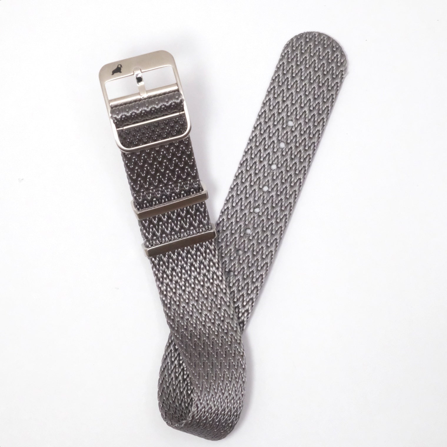 Herringbone Twill Watch Strap in Field Gray by RSM Watch Strap